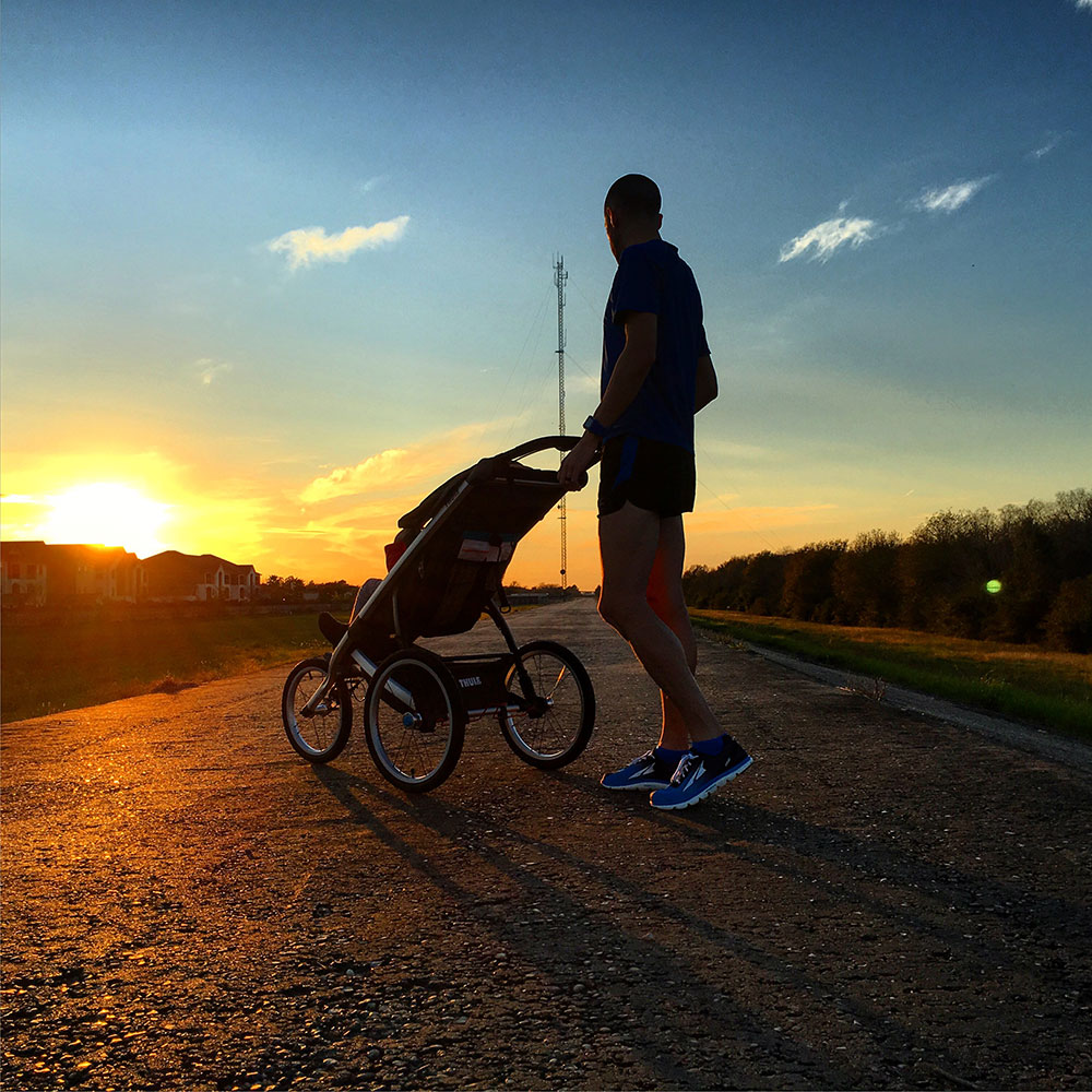 Stroller running | Ultra dad makes running a family affair – Polar Blog